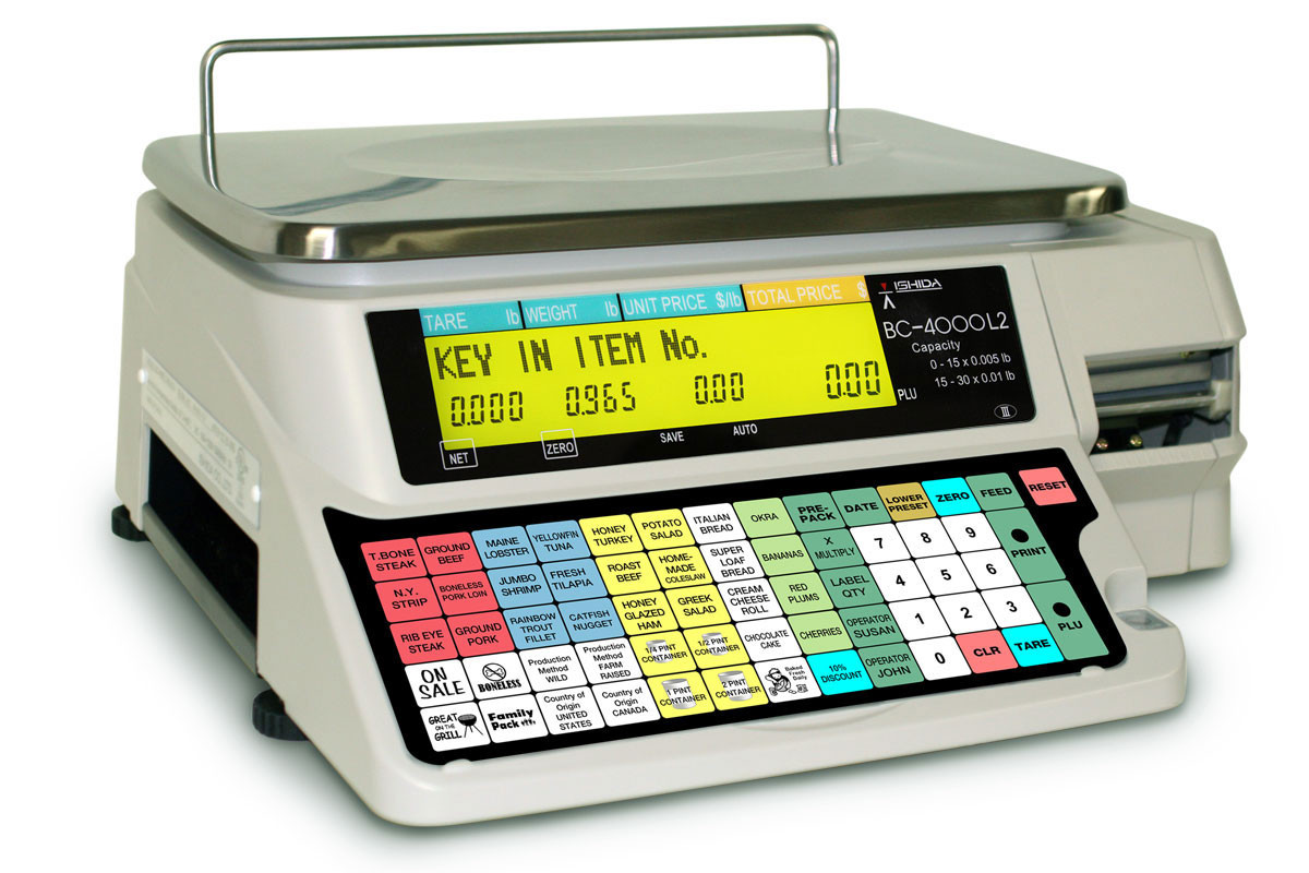 BC-4000L2 LCD Alphanumeric, NON-Pole, bench version, 0-15lbs x 0.005 ...